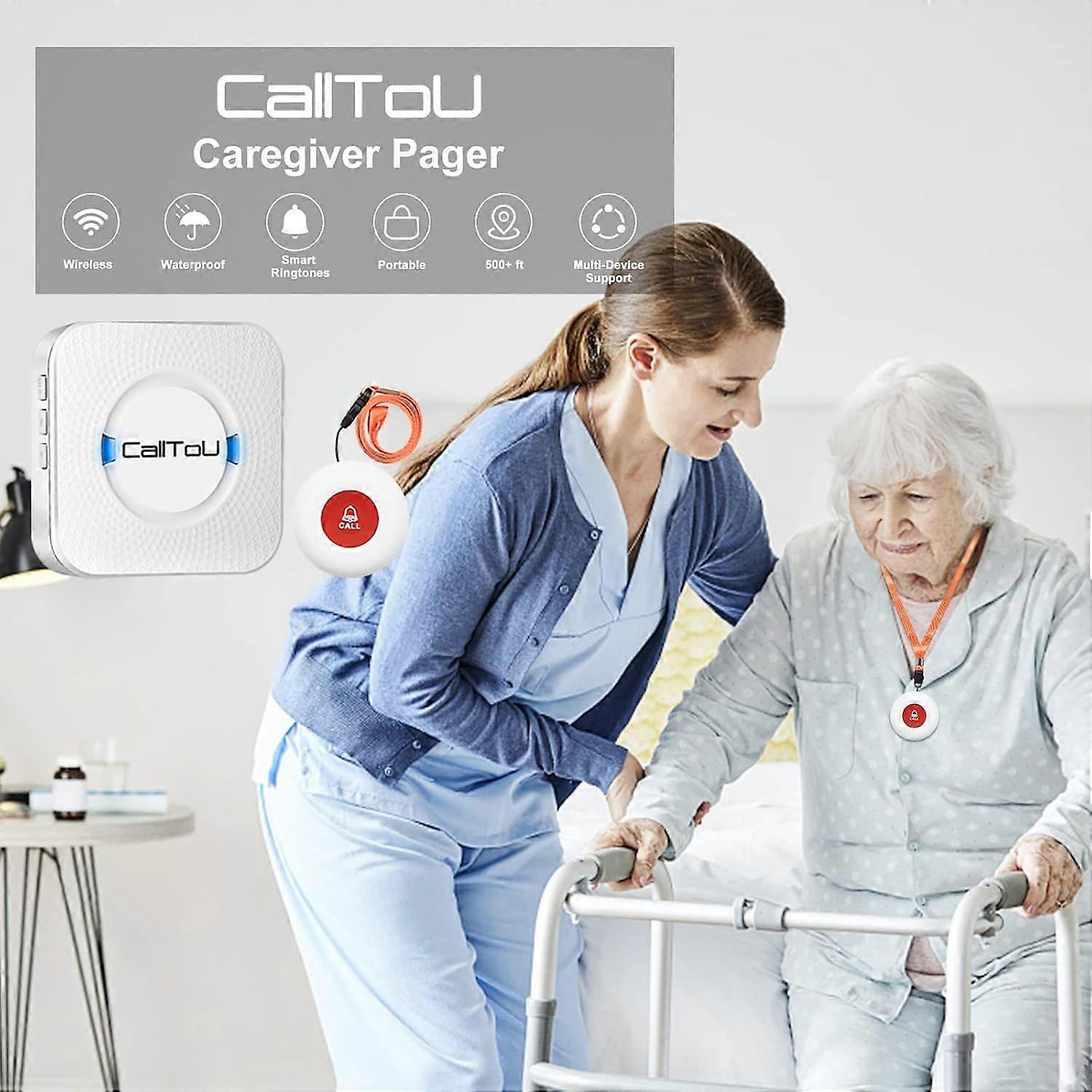 2025 Latest Model Elderly Monitoring Call Button Wireless Caregiver ...
