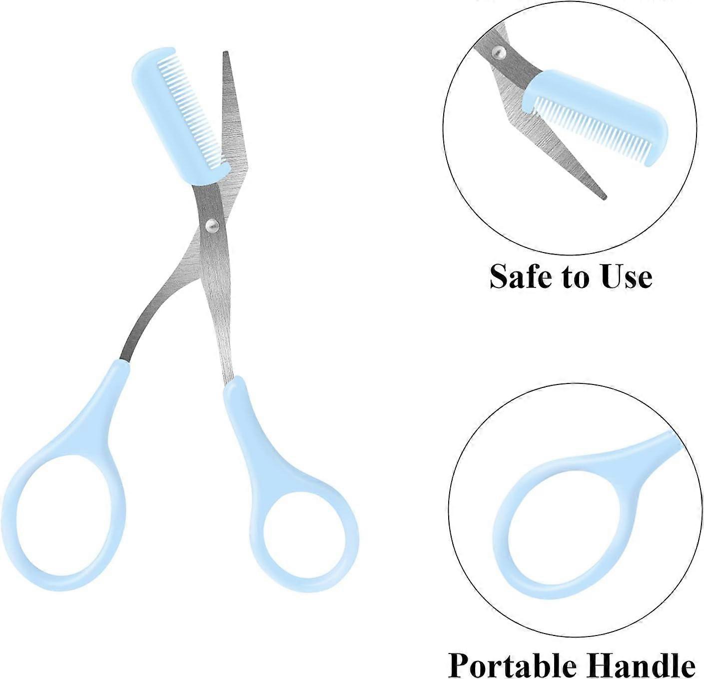Eyebrow Trimmer Scissors with Comb, Professional Precision Trimmer ...