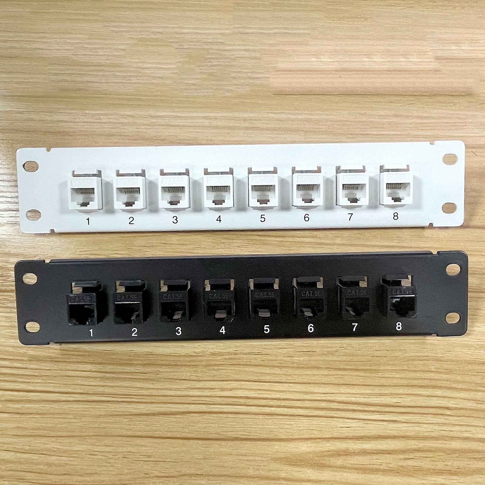 Wallmount /Rackmount 1U Ethernet Patch Panel Punch Down Block for CAT5e ...