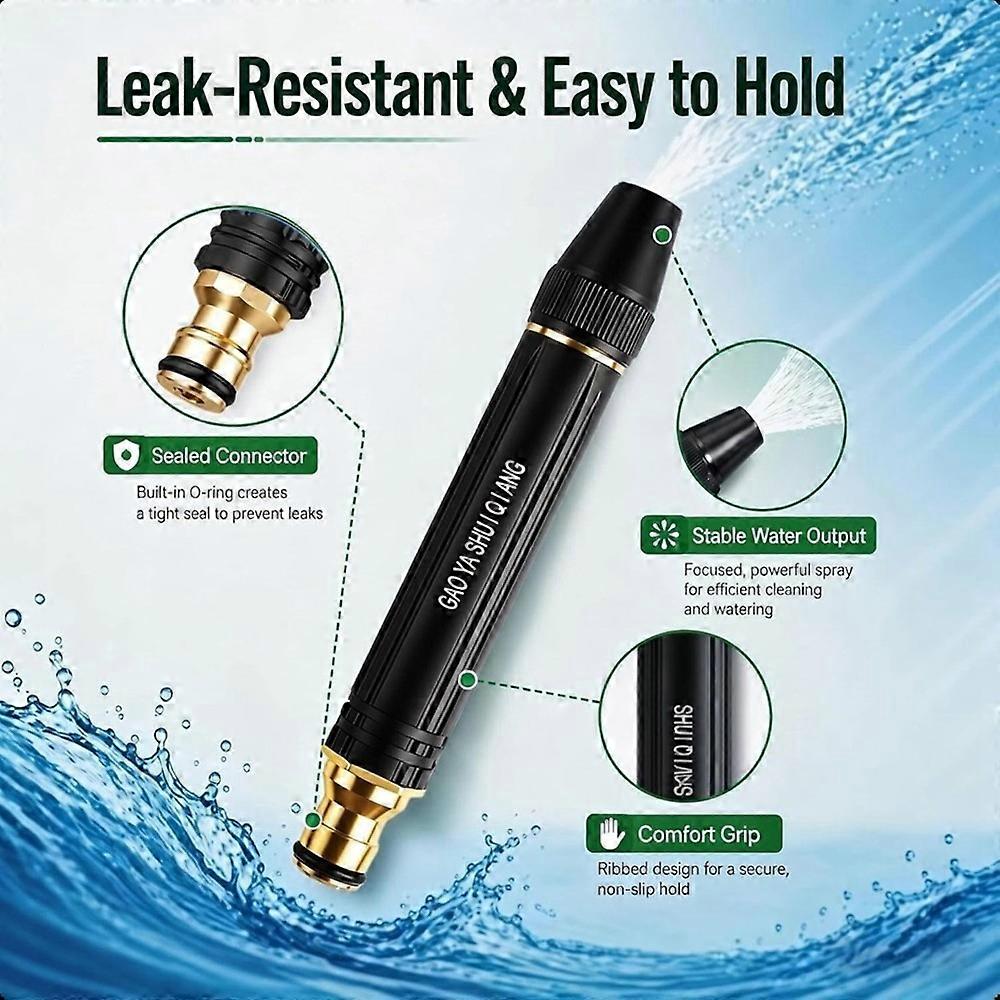 Jet Nozzle Power Washer for Garden Hose, Garden Hose Nozzle High ...