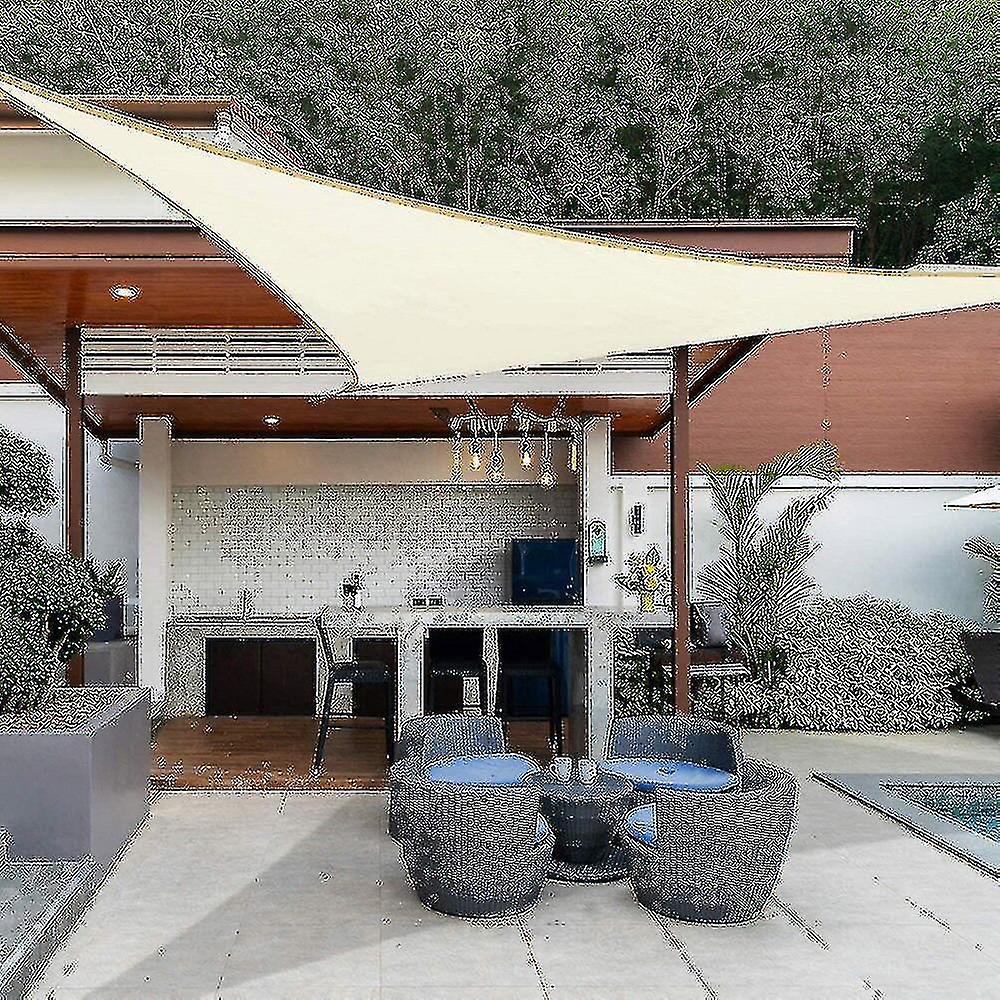 3x4x5m vanntett nyanse seil markise parasoll trekantet markise-terrasse ...