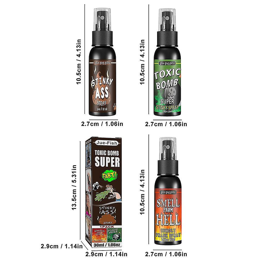 30ml Toxic Bomb Super Fart Spray Extra Strong Stink Poop Prank Joke ...