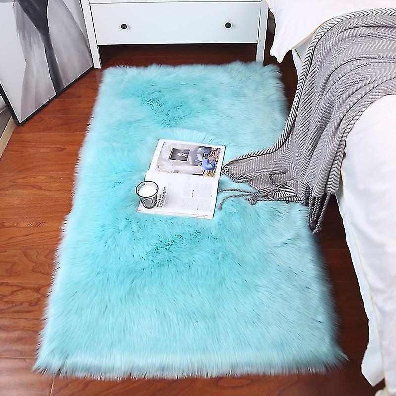 Thick Carpet Soft Sheepskin For Living Room Plush Rug Bedroom Faux Fur ...