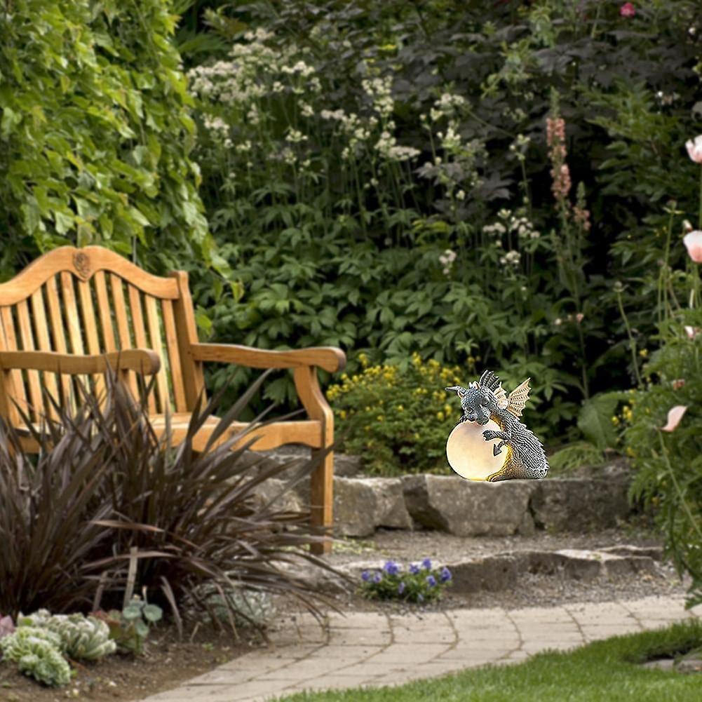 Dinosaurus Sculptuur, Tuin Draak Gemediteerde Standbeeld Collectible ...