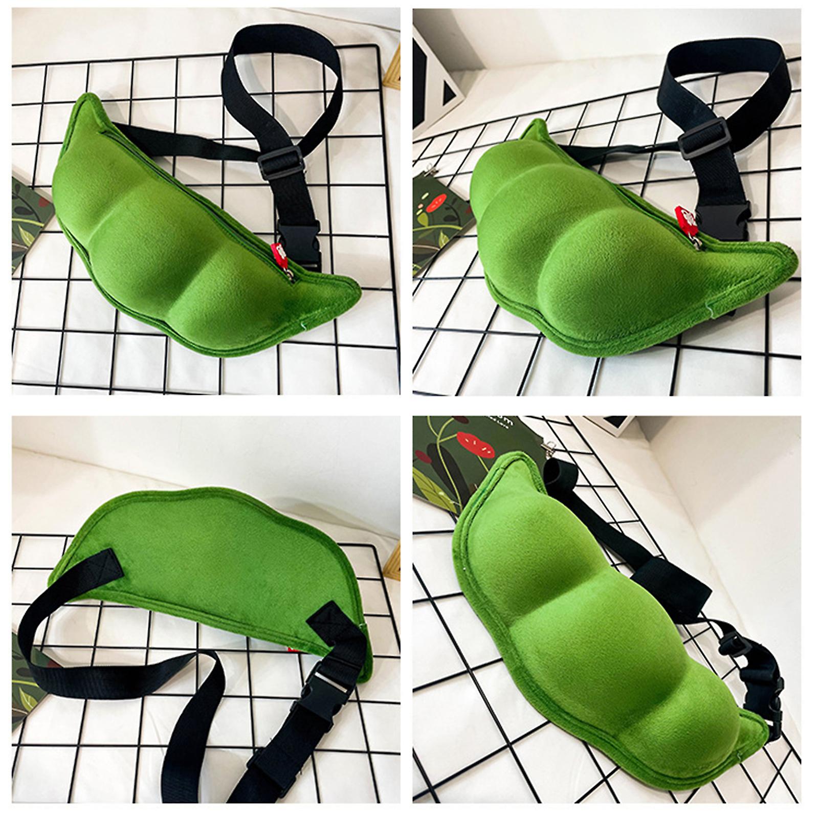 Unique Fun Edamame Style Bag Girl Soft Plush Material Chest Bag | Fruugo UK