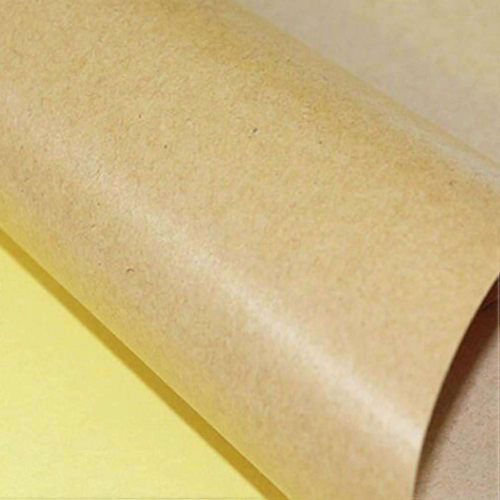 50 Sheet A4 Brown Kraft Sticker Paper Sheet Self Adhesive Label Inkjet ...