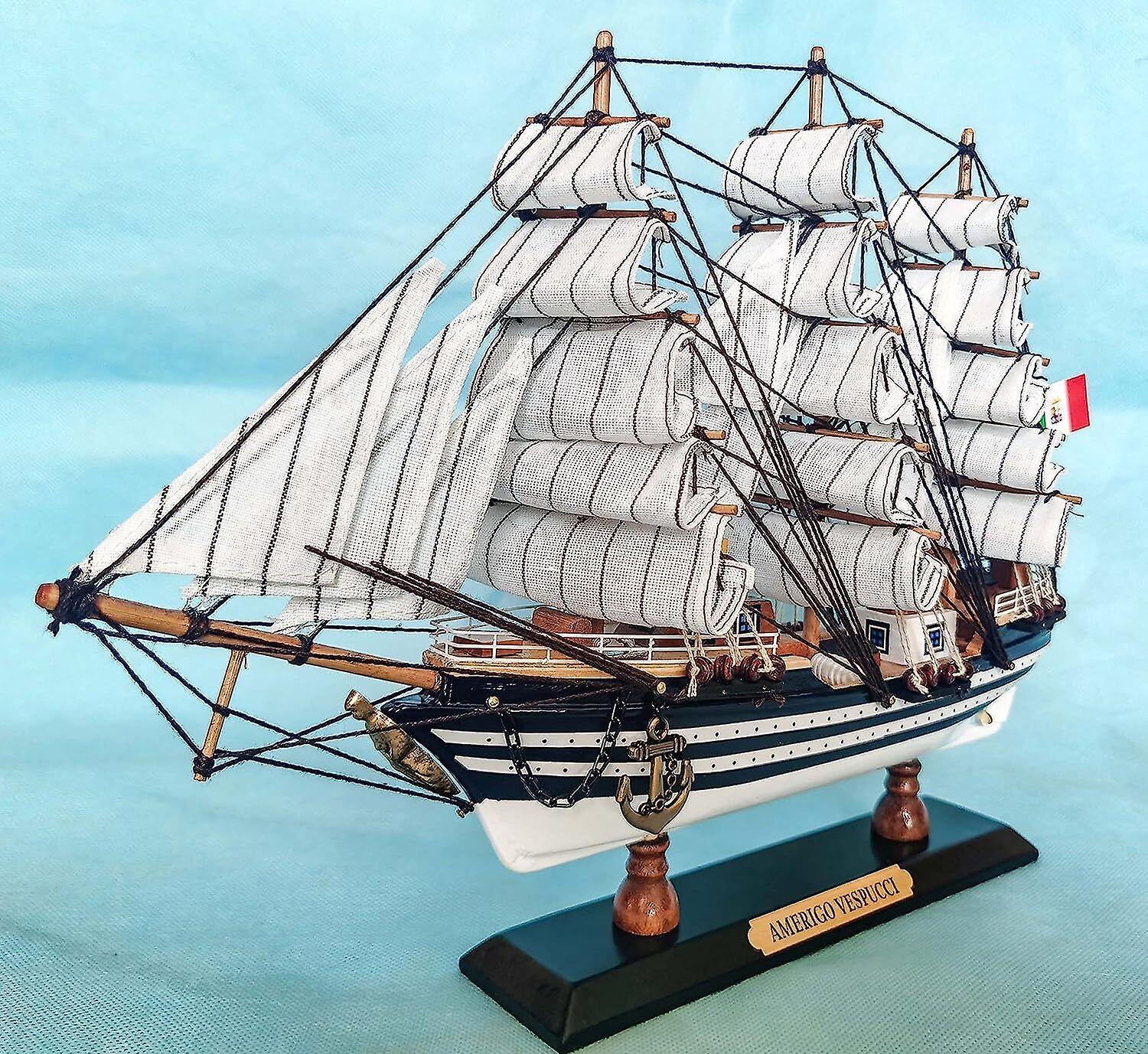 Wooden Model Ship Amerigo Vespucci 1/300 Scale Replica Ship Model ...