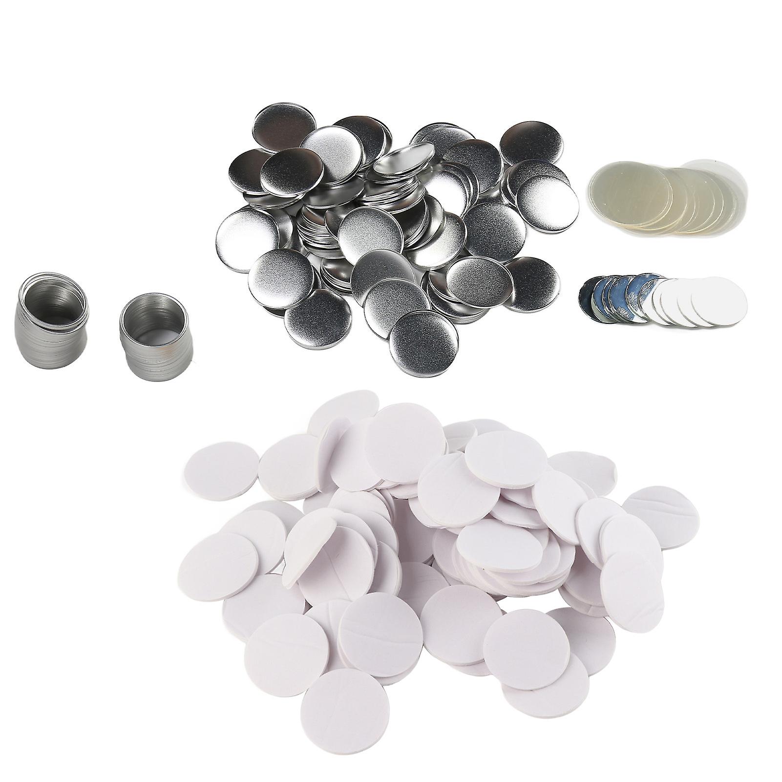 Craft with Perfection Using 100 Sets of 58mm Mirror Round Button Parts ...
