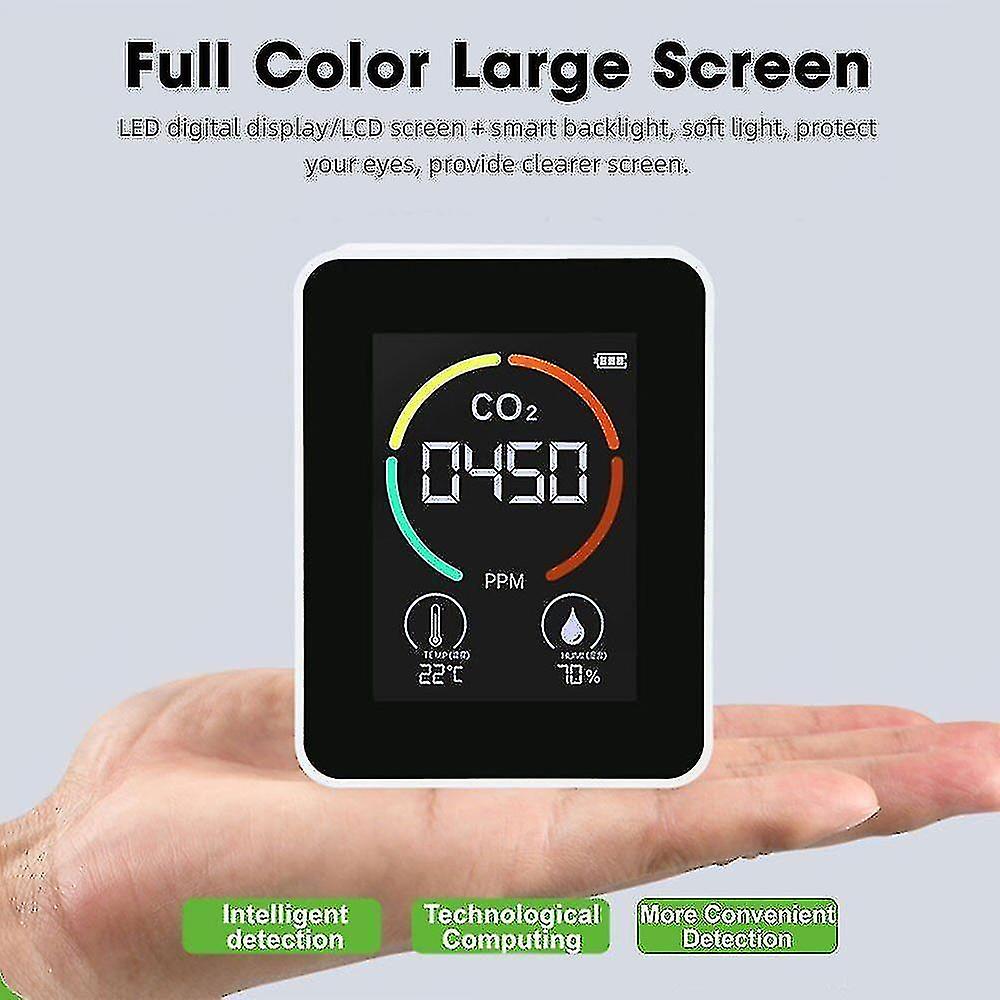 Indoor Co2 Sensor Co2 Meter Digital Air Detector Intelligent Air ...