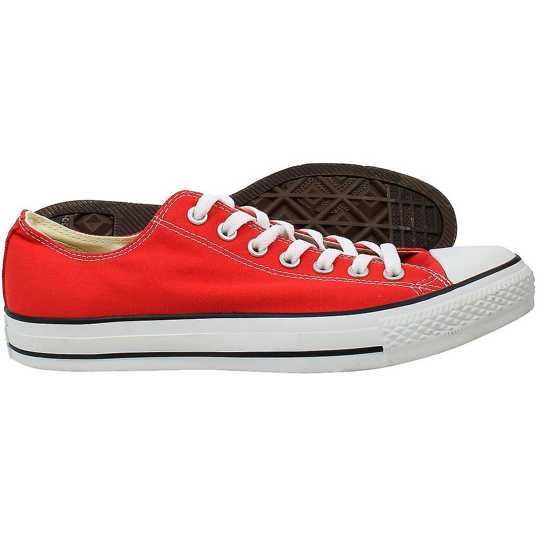 Converse Chuck Taylor All Star Lace-Up Red Canvas Womens Plimsolls ...