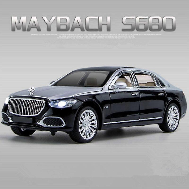 1:22 Maybach S680 Alloy Metal Car Model Diecast Metal Toy Vehicles Car Model Sound and Light ...