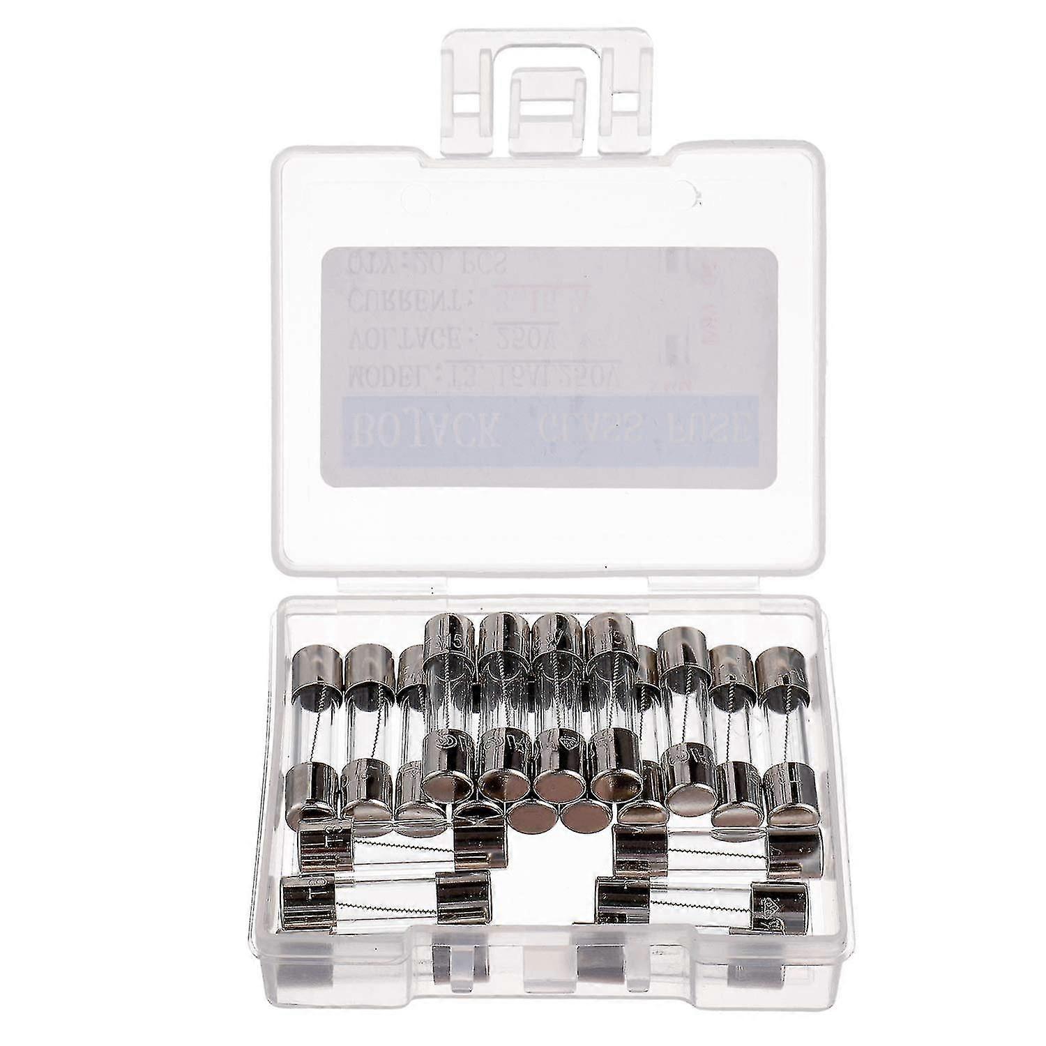 T3.15AL250V 5x20mm 3.15A 250V Slow Blow Fuses 3.15 Amp 250 Volt 0.2 x 0.78 Inch Glass Tube(Pack ...