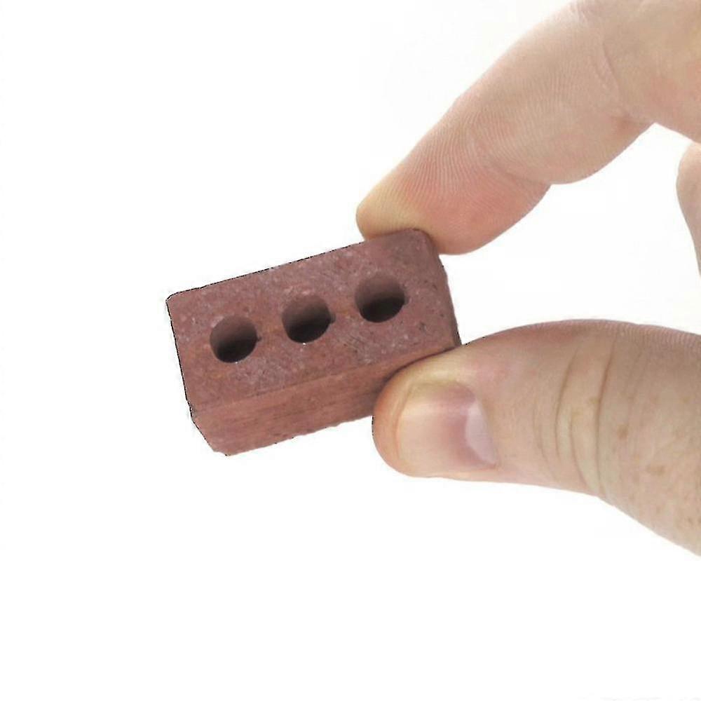 New 56pcs Mini Cement Cinder Bricks Build Your Own Tiny Wall Mini Red ...