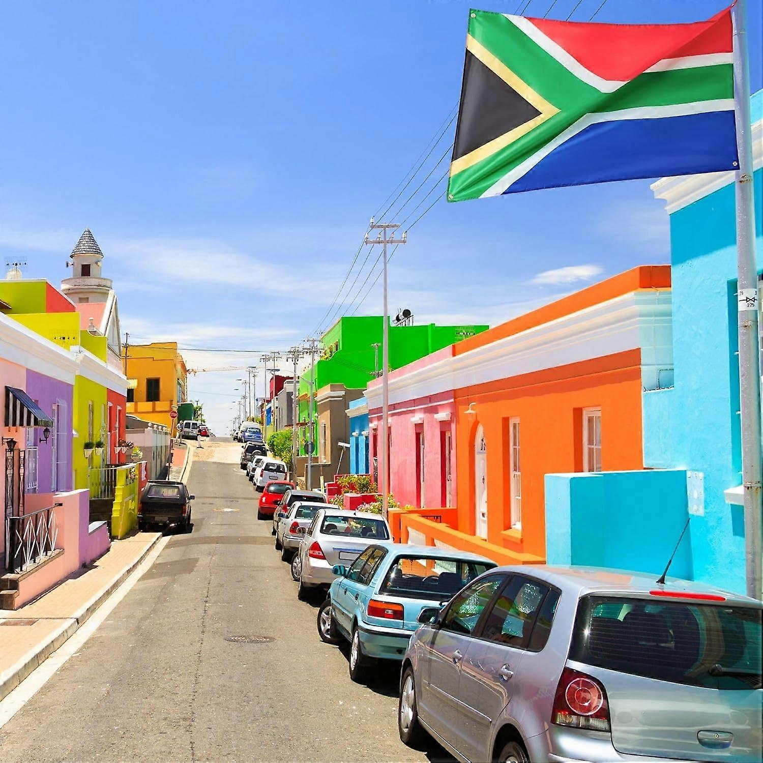 South Africa Flag,South African Banner,Eyelet in Every Corner, Rainbow ...