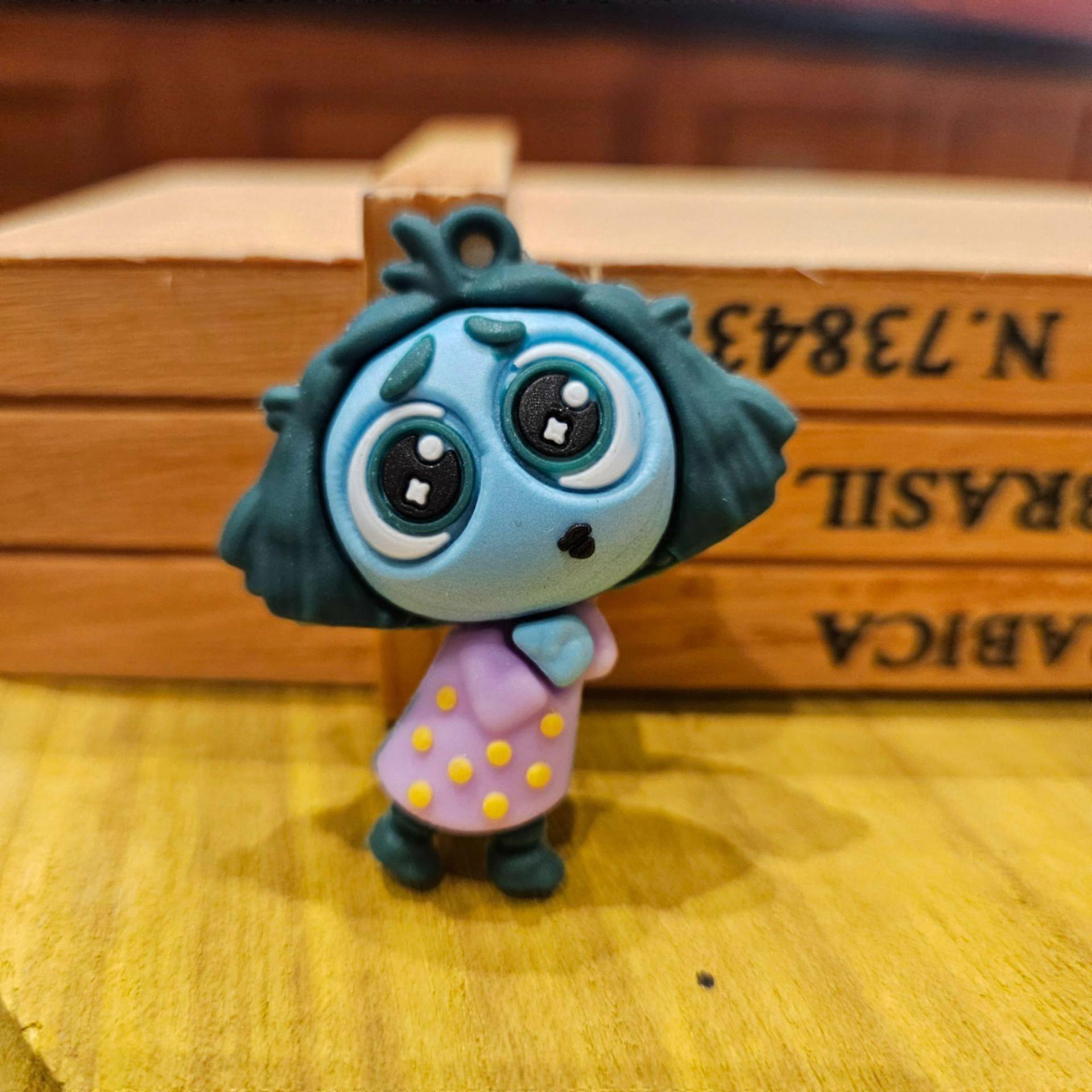 6pcs Pop Inside Out 2 Action Figures Disney Anime Sadness Anger Model ...