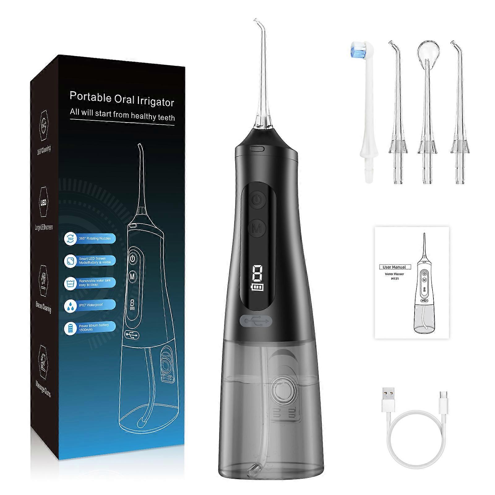 Electric Oral Irrigator Rechargeable Smart Oral Flosser Portable Smart ...