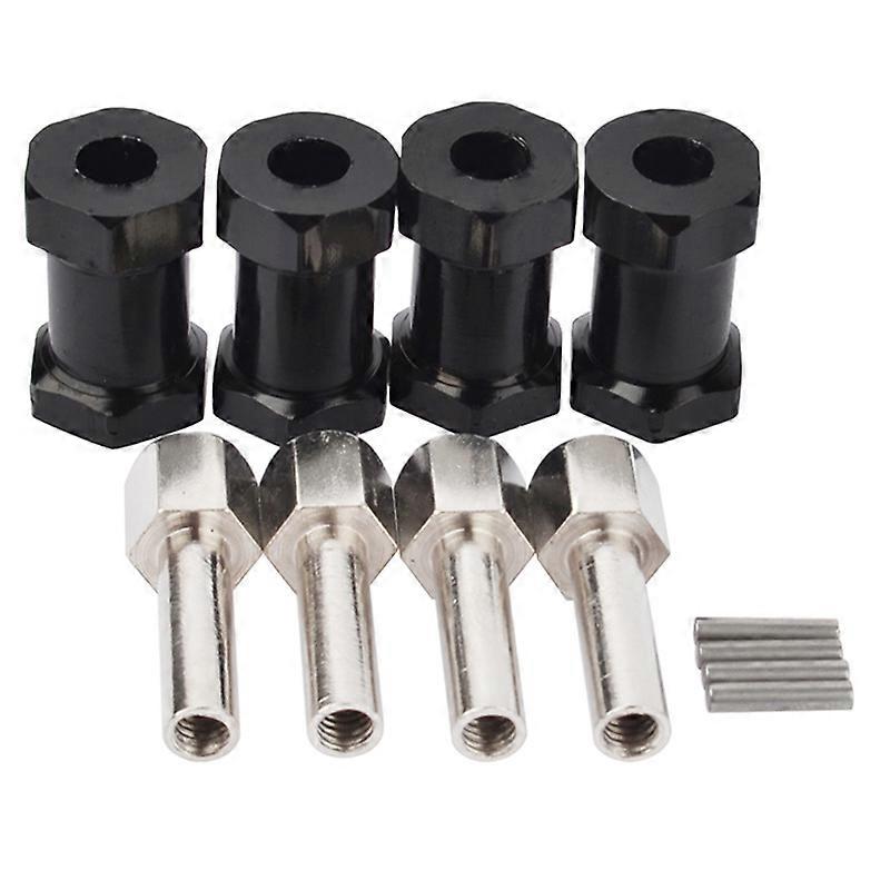4Pcs Aluminum RC Car 12Mm Hex Wheel Hub Drive Adaptor Extension Combiner Coupler for 1/10 RC ...