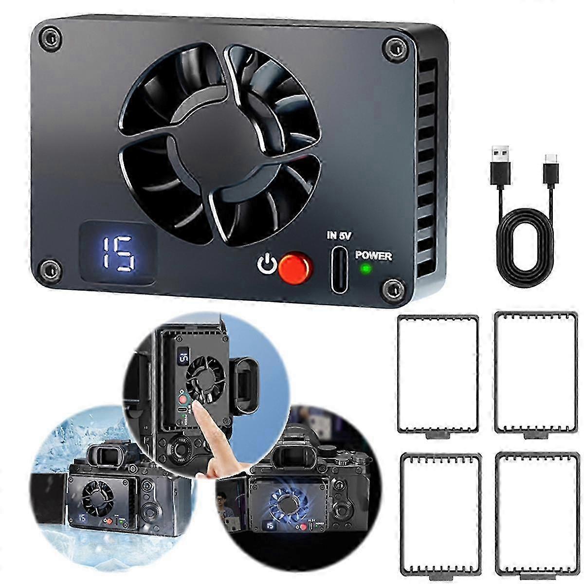 Camera Cooling System Quiet Camera Radiator Heat Sink For Zv-e10 A7m4 ...