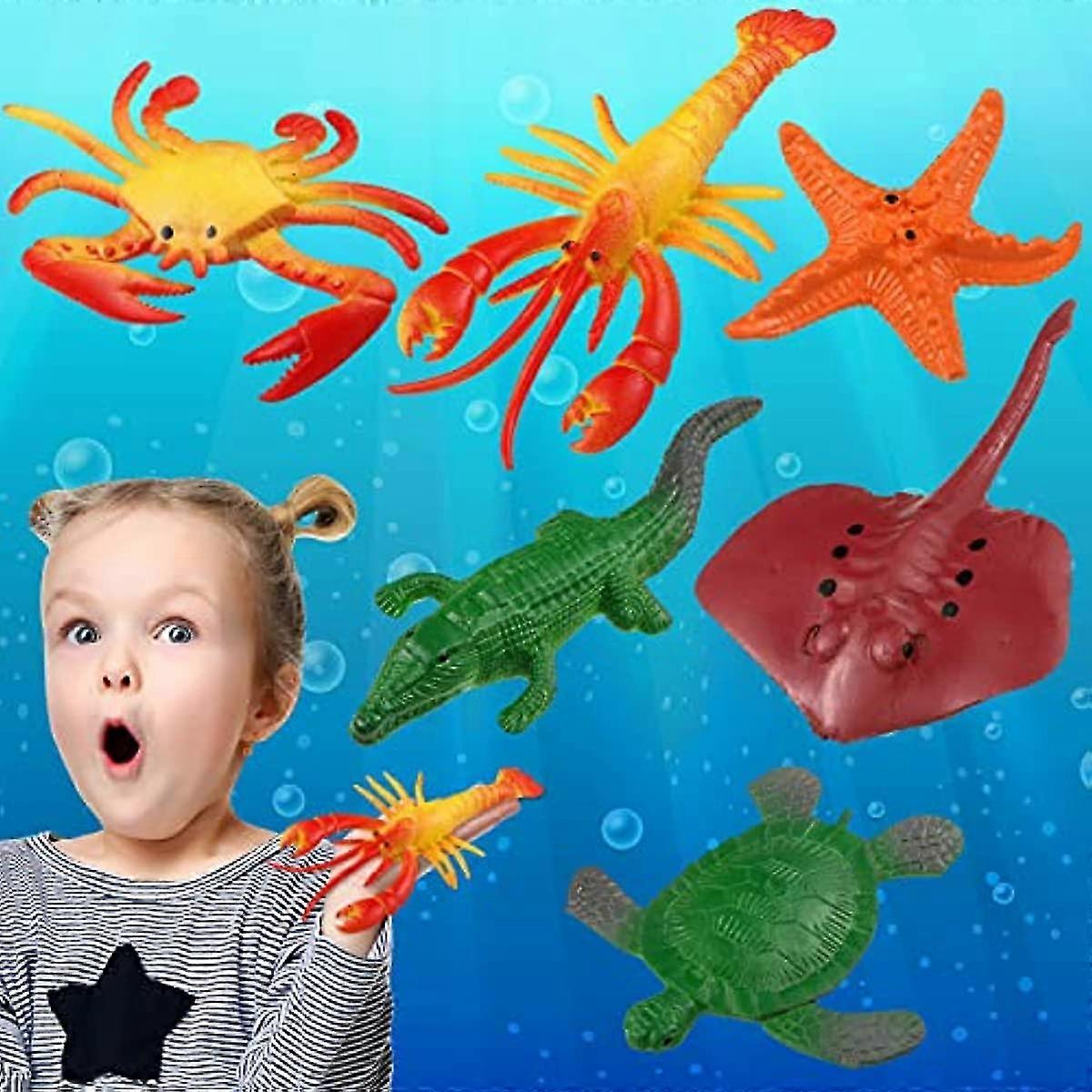 6 Pack Large Sea Creatures Water Growing Toy For Kids Party Favor Funny ...