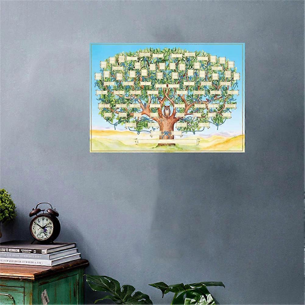 Family Tree Diagram to Fill in Wall Hanging Generation Genealogy ...