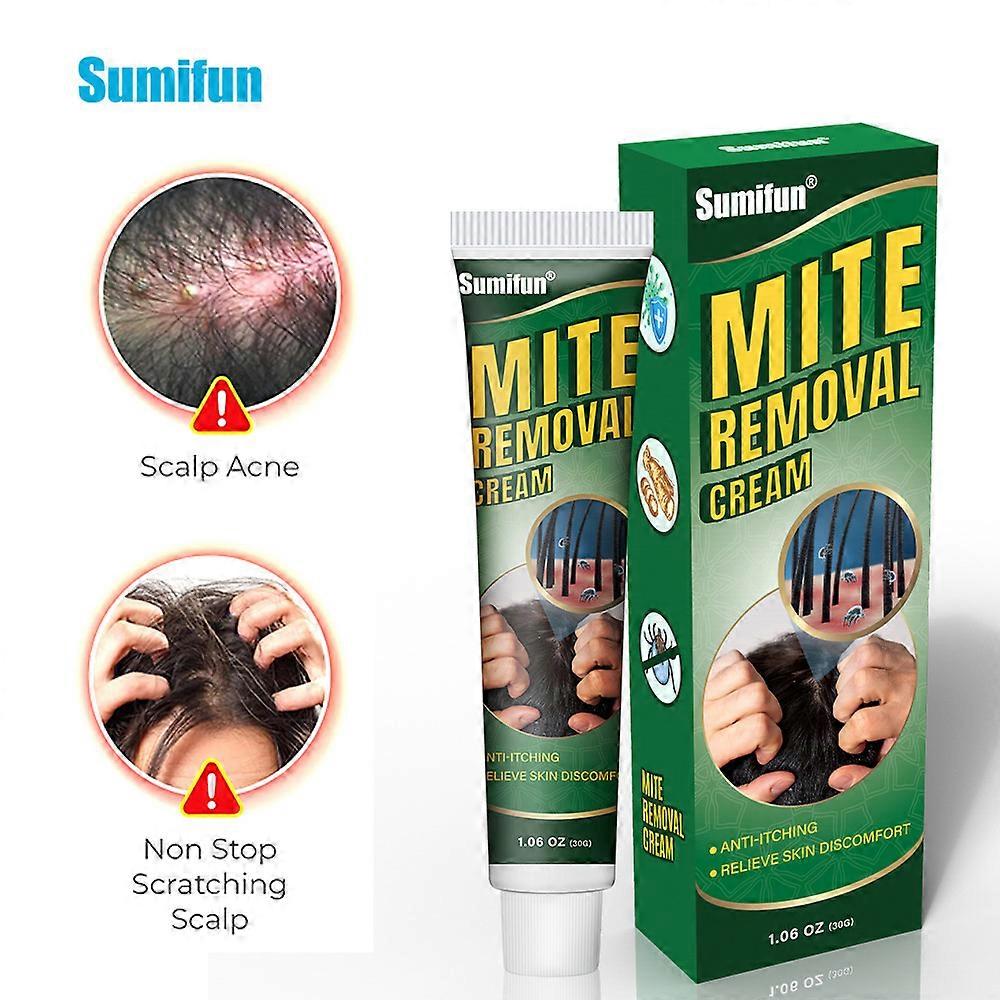 1/2/3pcs New Mite Removal Ointment Anti-Itching Scabies Kill Head Lice ...