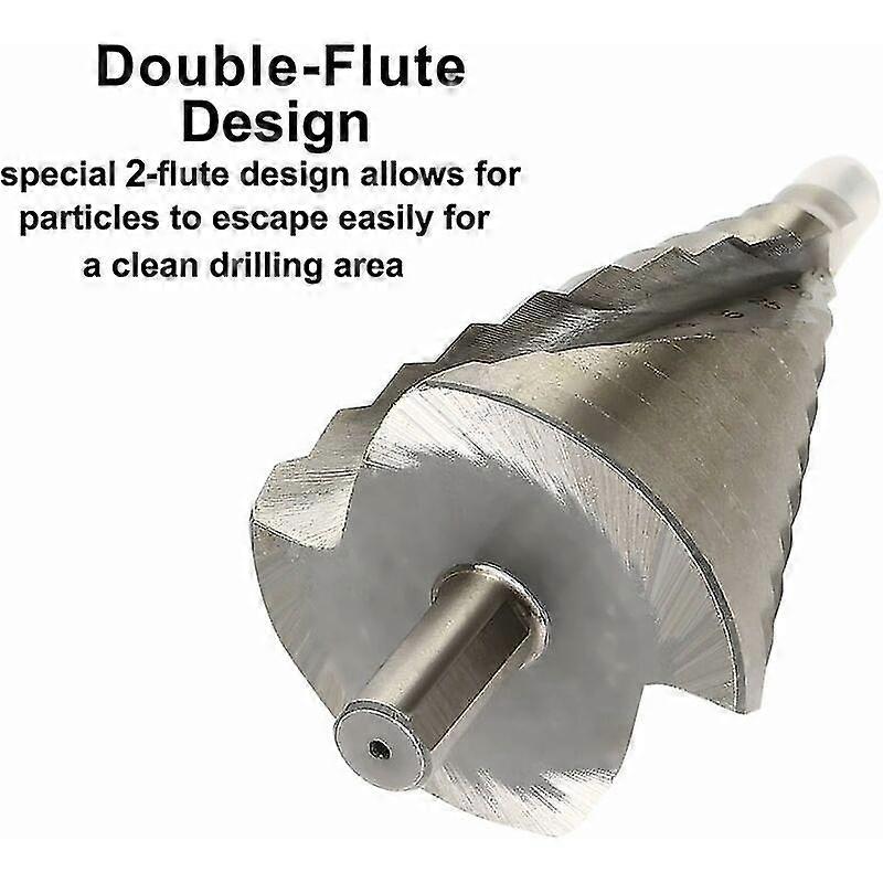HSS Step Drill Bit Spiral Taper Countersink for 6-60mm Chisel Drilling ...
