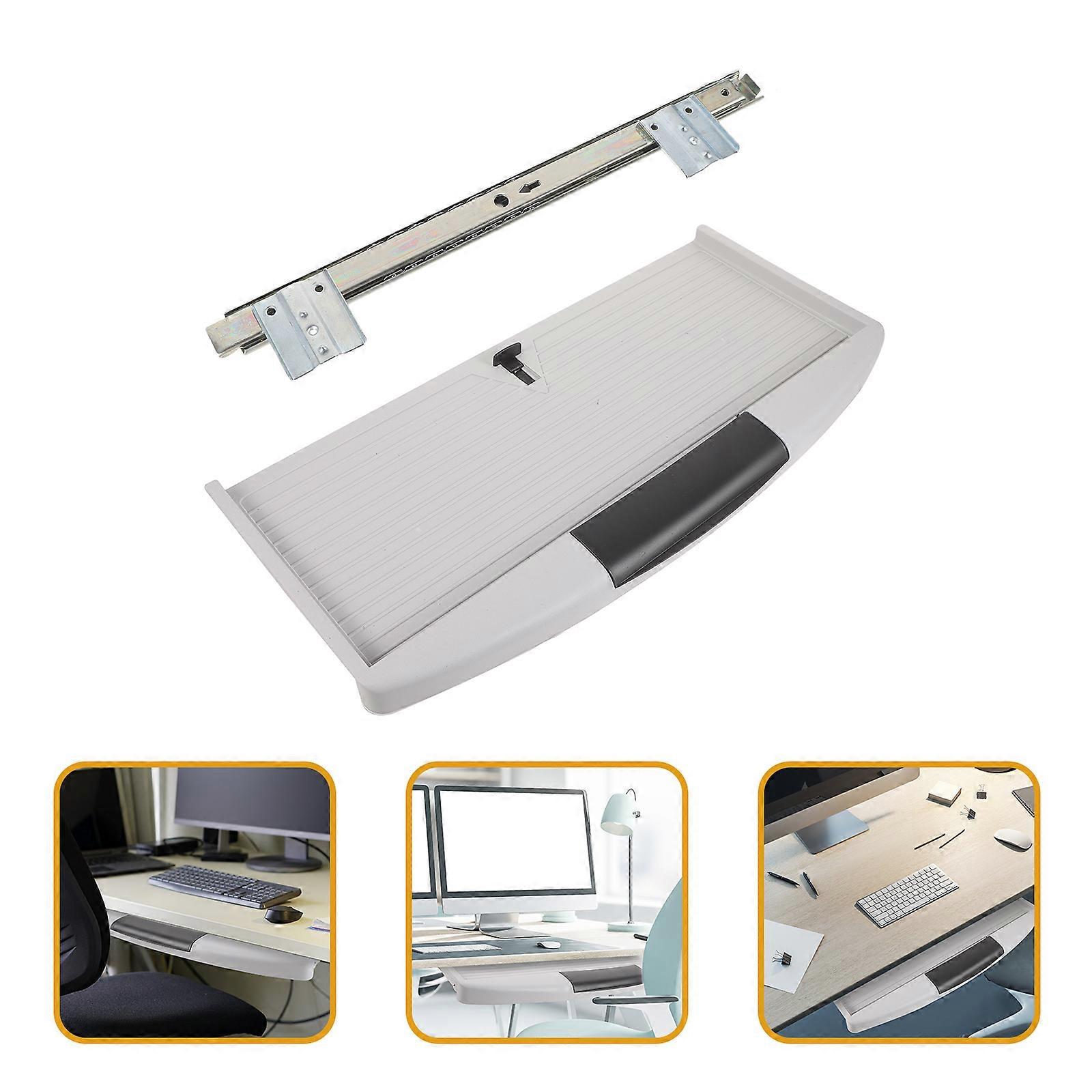 1 Set Large Keyboard Tray Under Desk Pull Out Keyboard Tray Keyboard ...