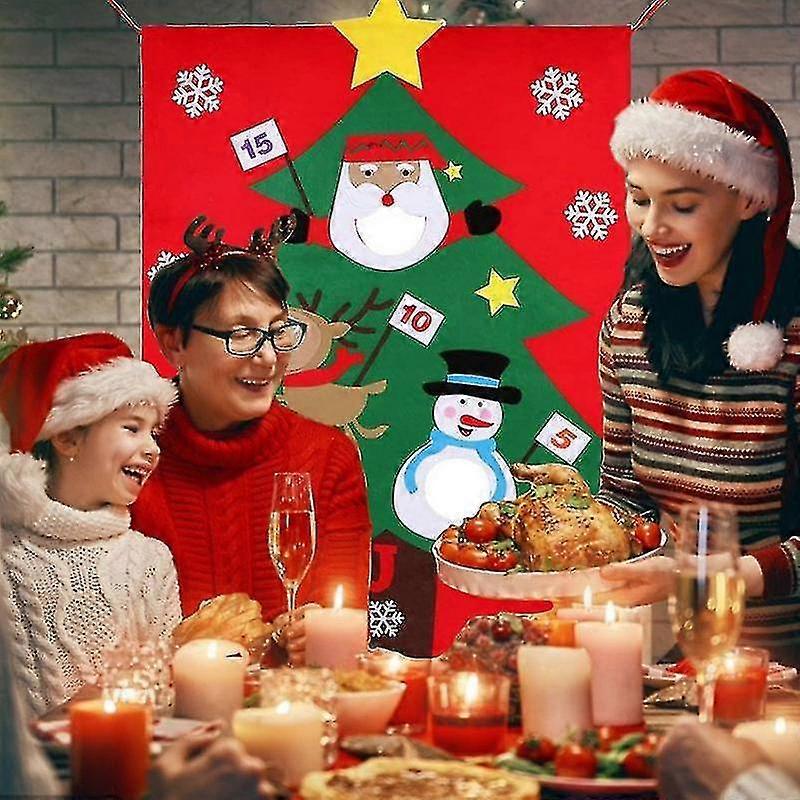 Christmas Toss Game Banner Tree Throwing Games Hanging Indoor Outdoor ...