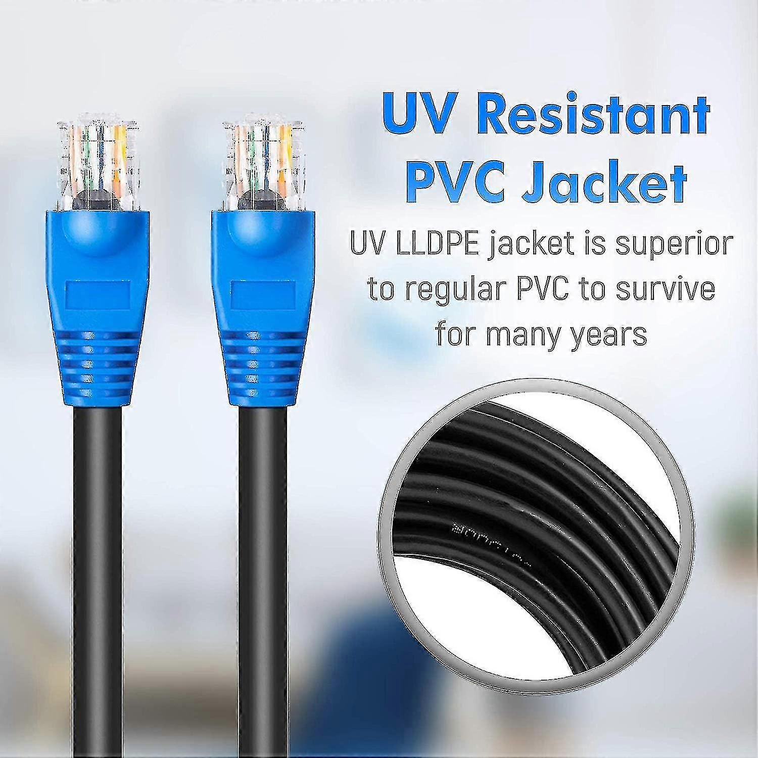 50m Cat6 Outdoor Waterproof Direct Burial Ethernet Network Cable - Utp ...