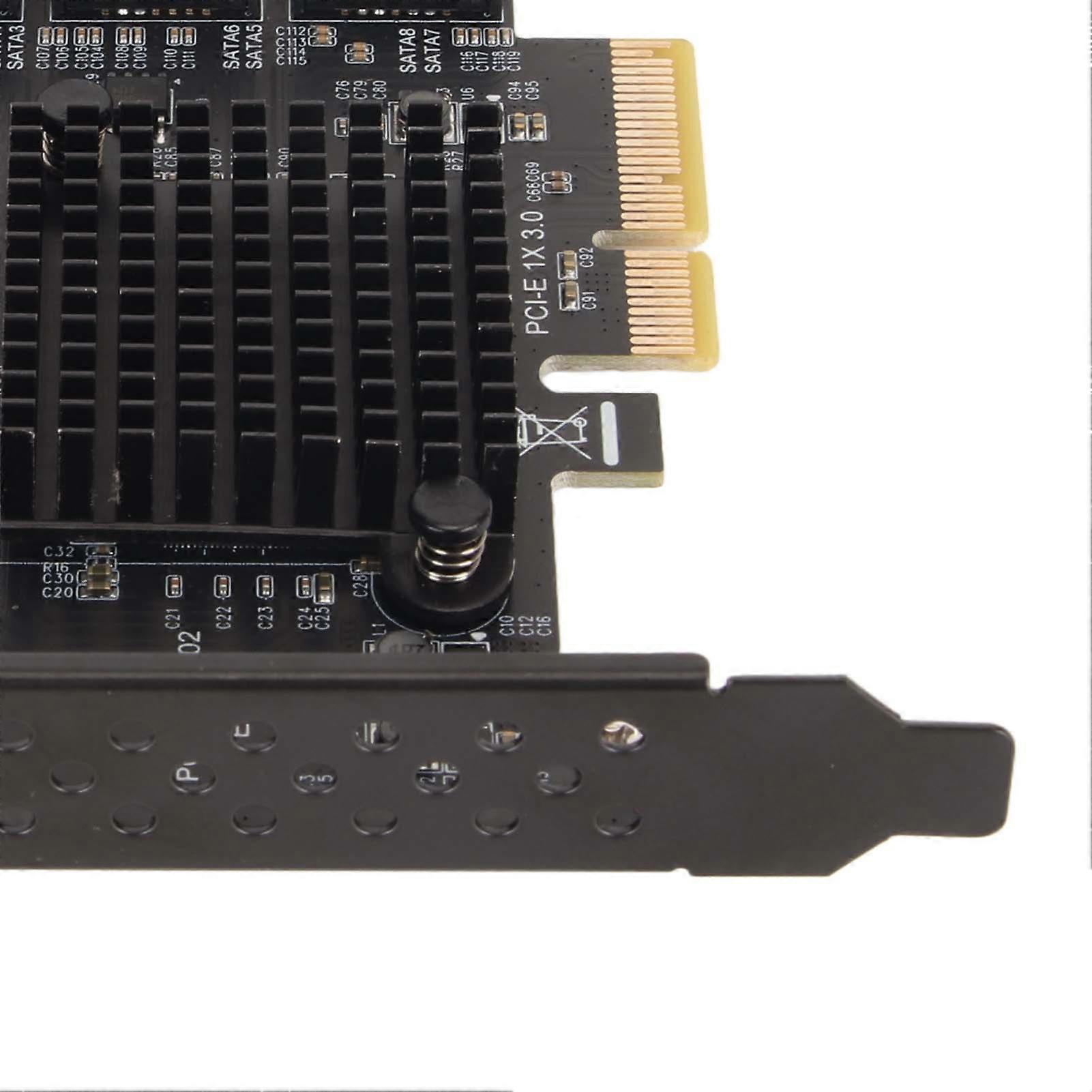 SATA Card 8 Port Support Hot Swappable Boot System Disk PCIE to SATA 3. ...