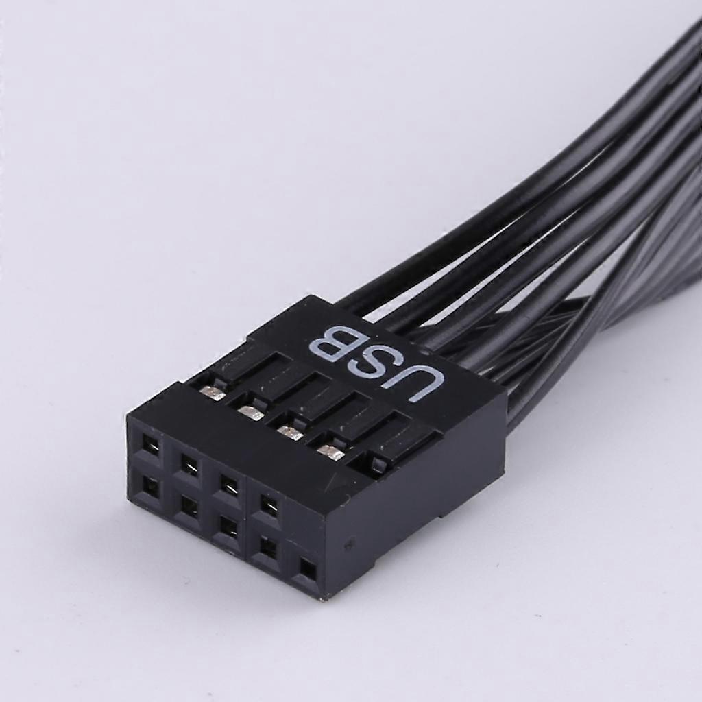 24AWG Computer 9-Pin Male To Female Connection Flat Cable Usb 9-Pin ...