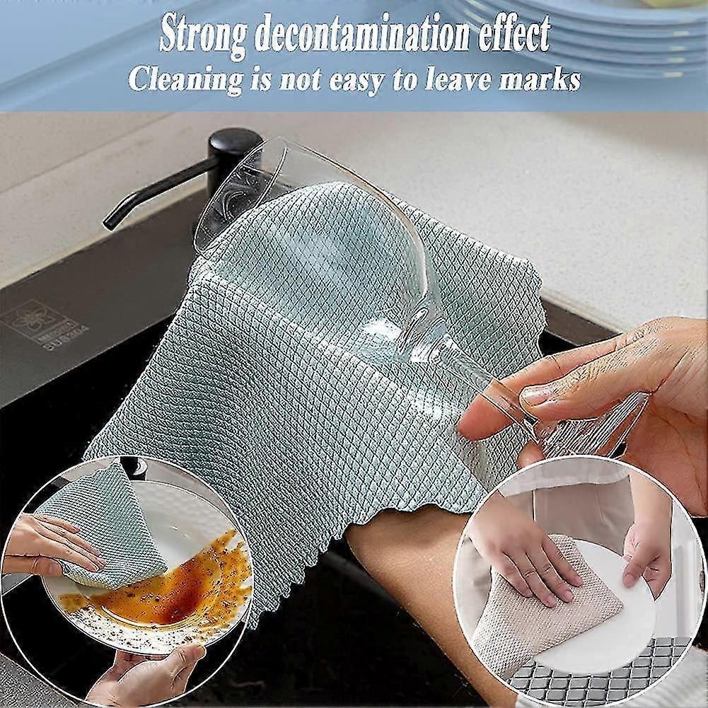 Microfiber Cloths Cleaning Cloths 10 Fish Scale Cleaning Cloth 25x25cm ...