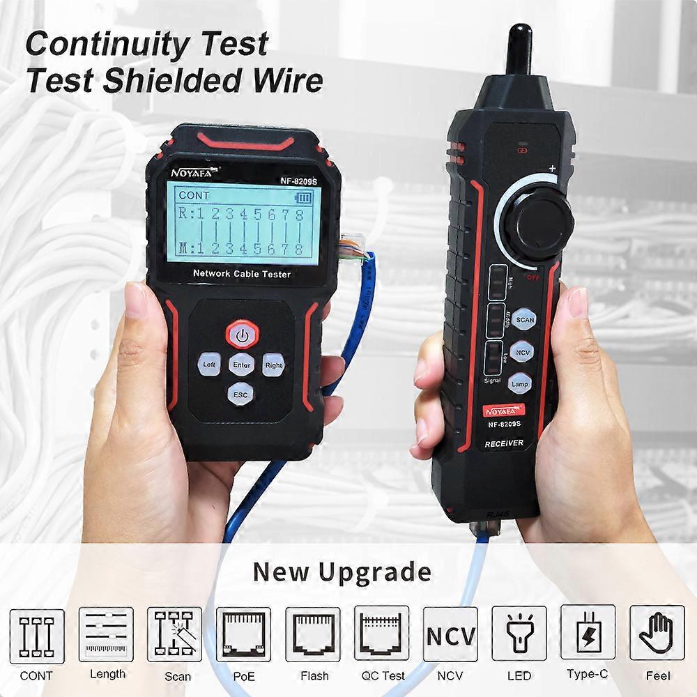 NOYAFA NF-8209S Network Cable Tracker Lan Measure Tester Network Tools ...