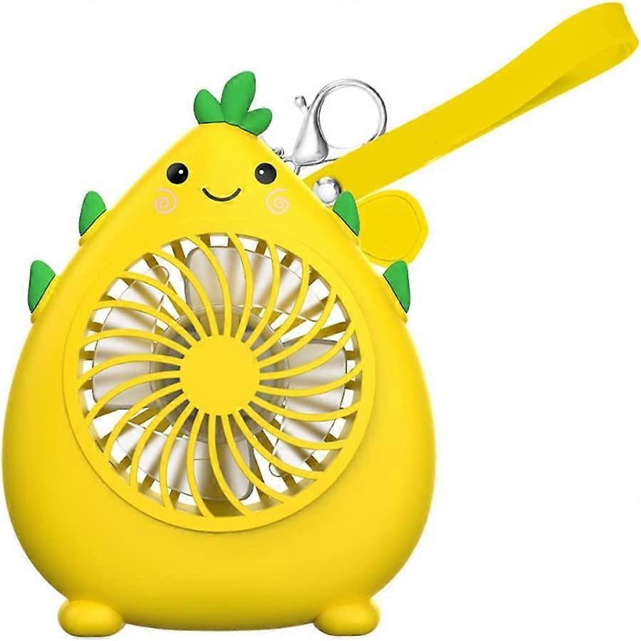 Cartoon mini fan USB rechargeable portable small fan cute fruit ...
