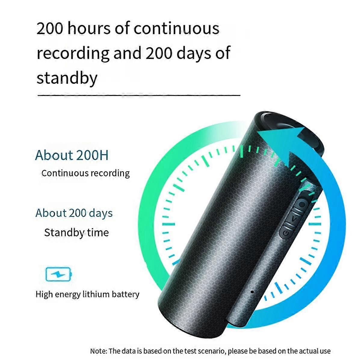 Voice Recorder 200 Hours Digital Recording Device Professional Noise ...