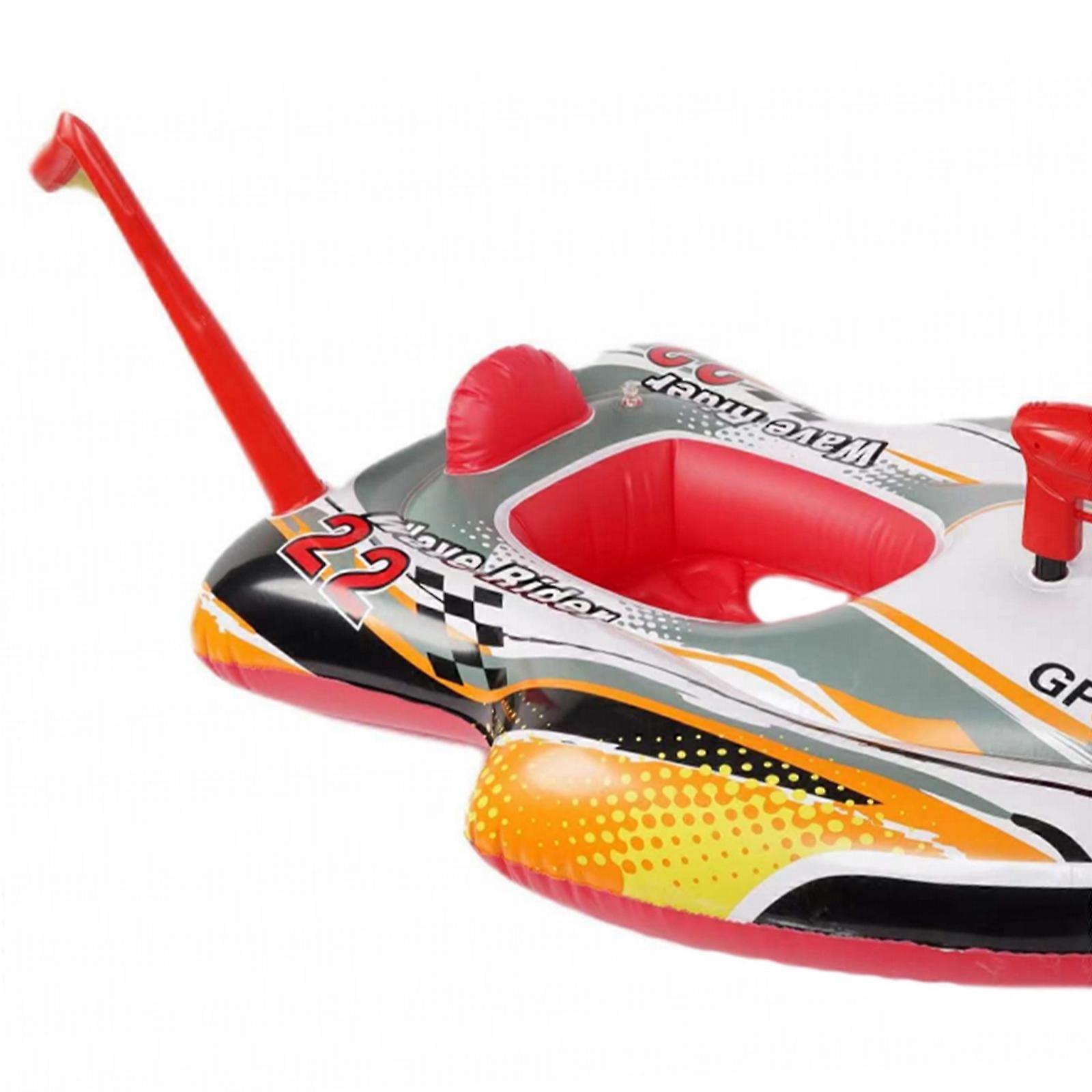 New Kids Inflatable Swimming Pool Water Ride On Boat Float Beach Raft ...