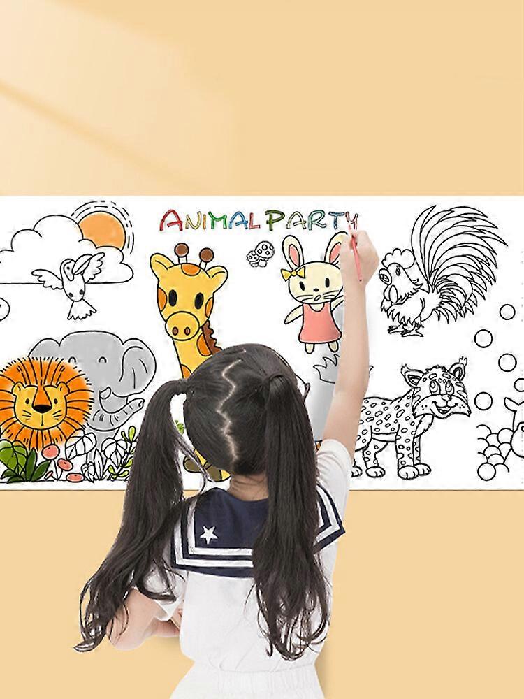 Giant Coloring Poster for Kids, Jumbo Wall Coloring Poster, 0.3 x 3M ...
