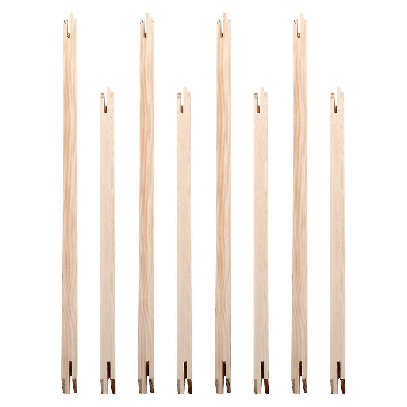 8pcs Solid Wood Picture Frame Strips DIY Canvas Frames for Home (40cm ...