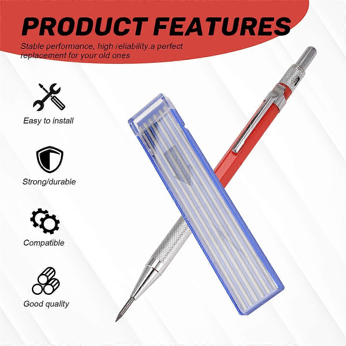 Welders Pencil with 12PCS Silver Streak Refills, Metal Marker ...