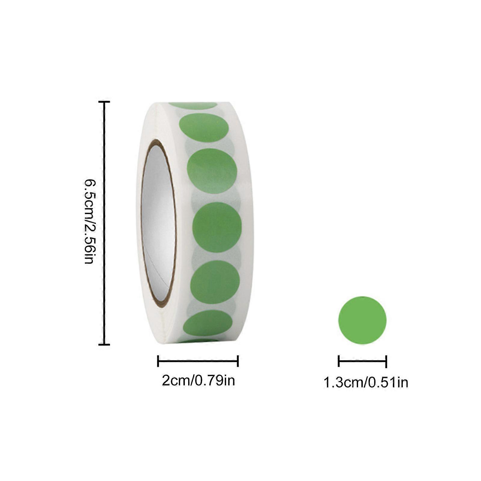 1000Pcs Colored Round Dots 13mm Small Dot Sticker Self Adhesive Round ...