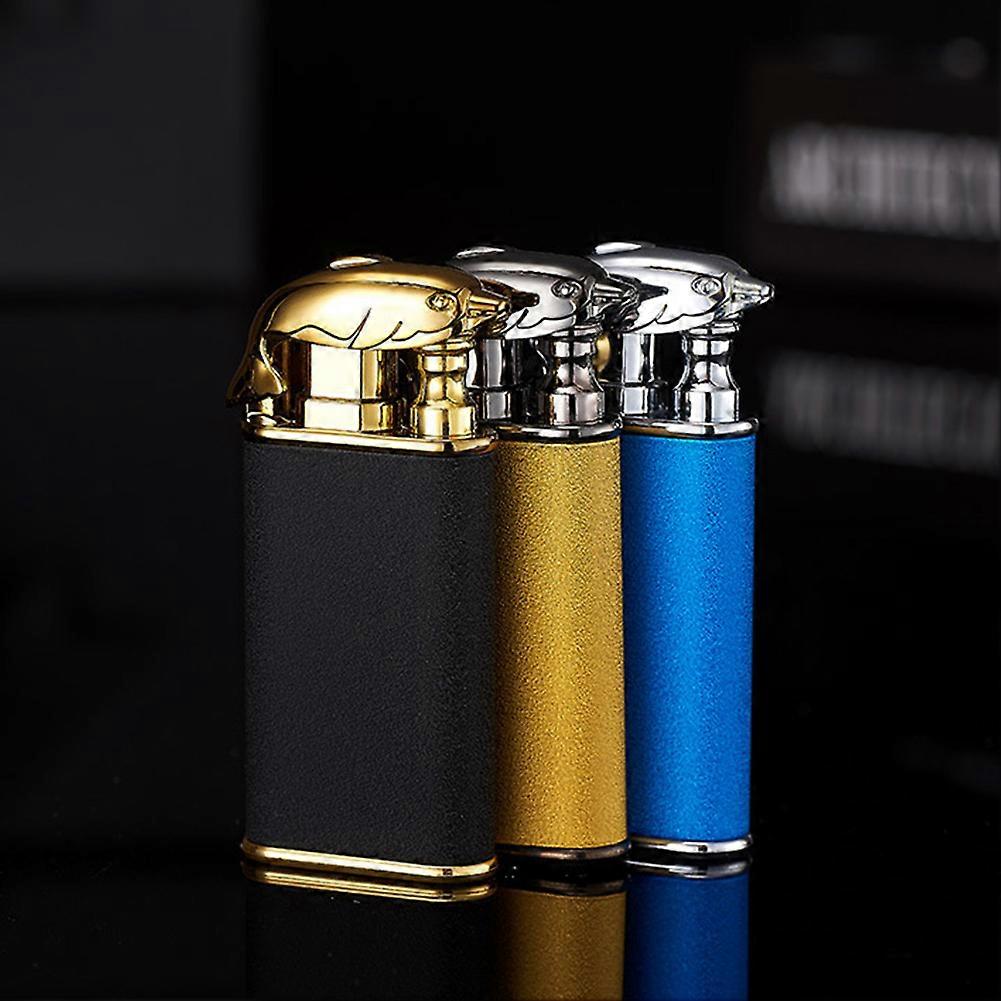 Butane Dual Flame Lighter Refillable Stylish Elegant Men's Cigarettes ...