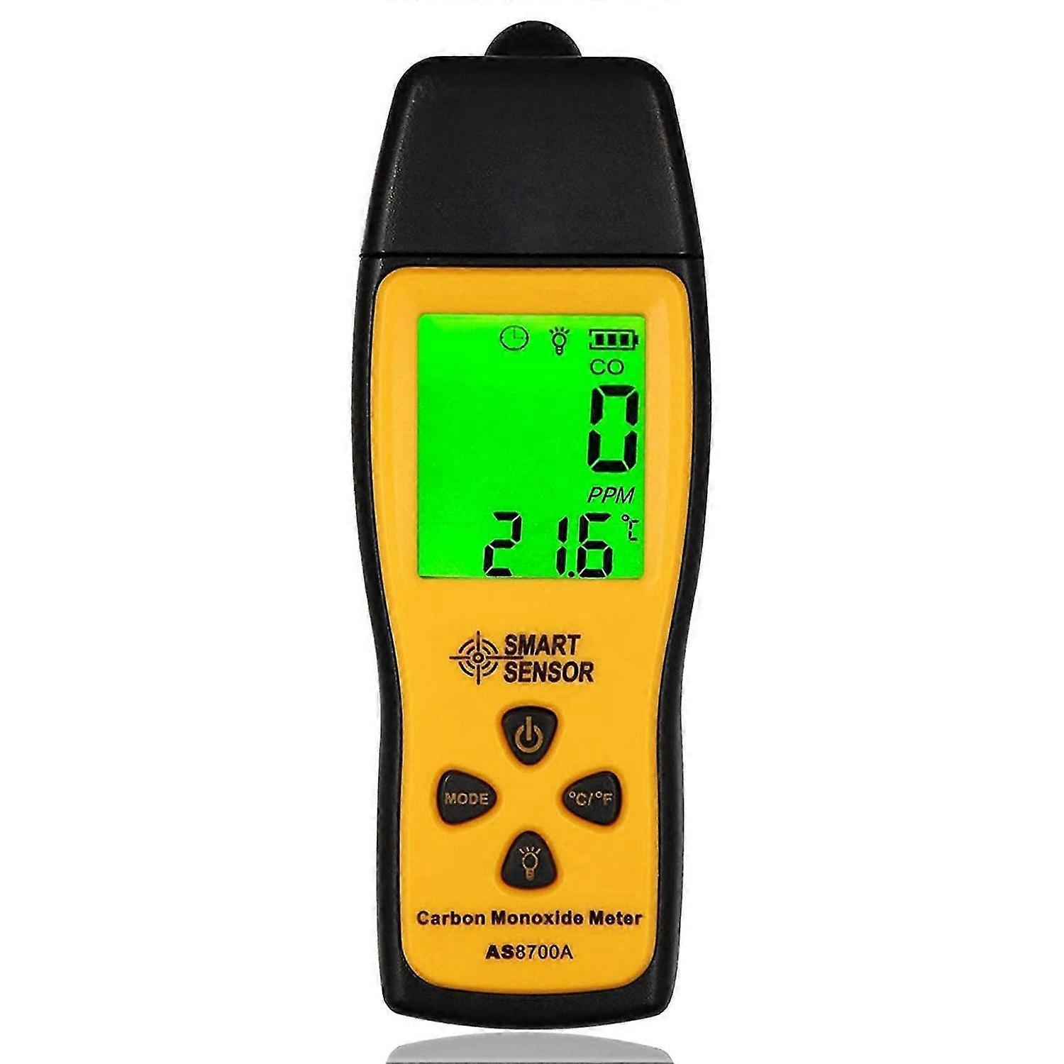 Handheld Carbon Monoxide Meter, 80Db Light CO Leak Detector, Portable ...