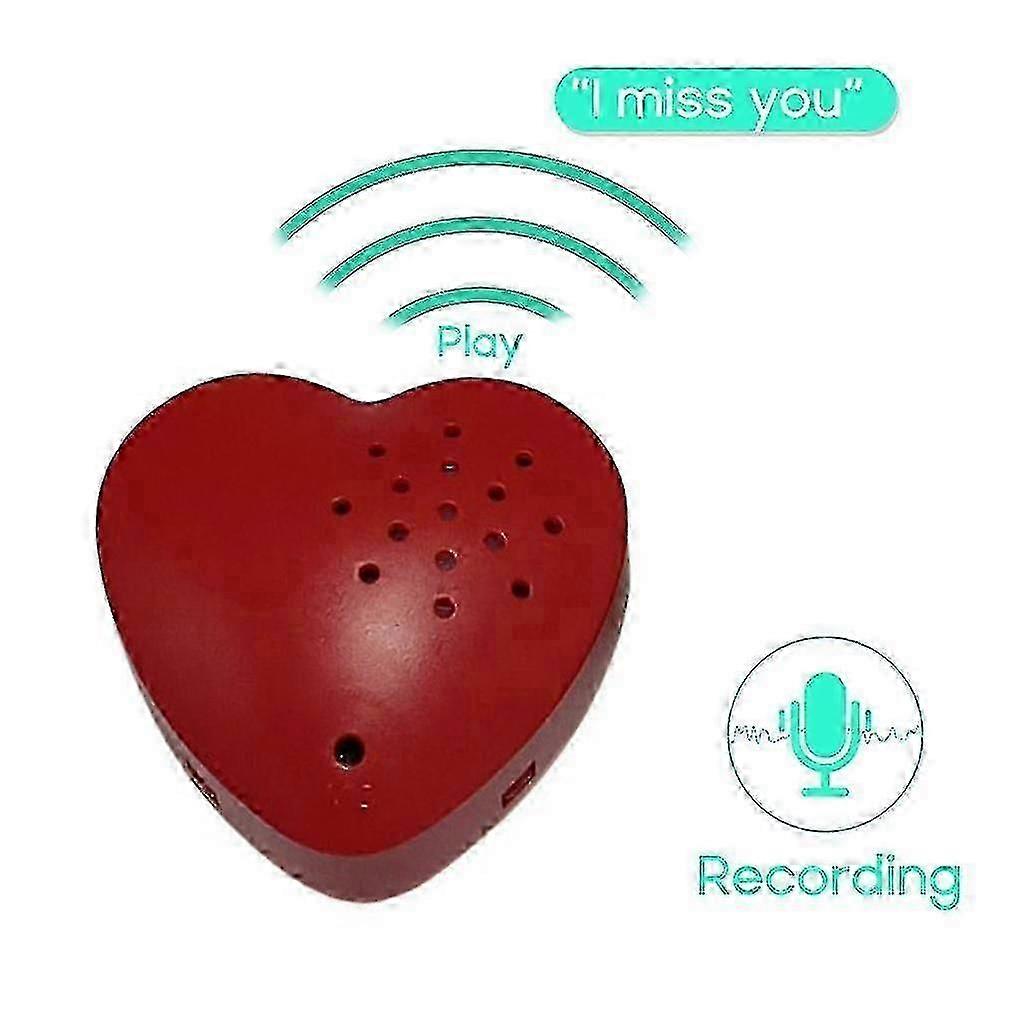 Mini Heart Shaped Voice Recorder For Stuffed Animal 30second Sound ...