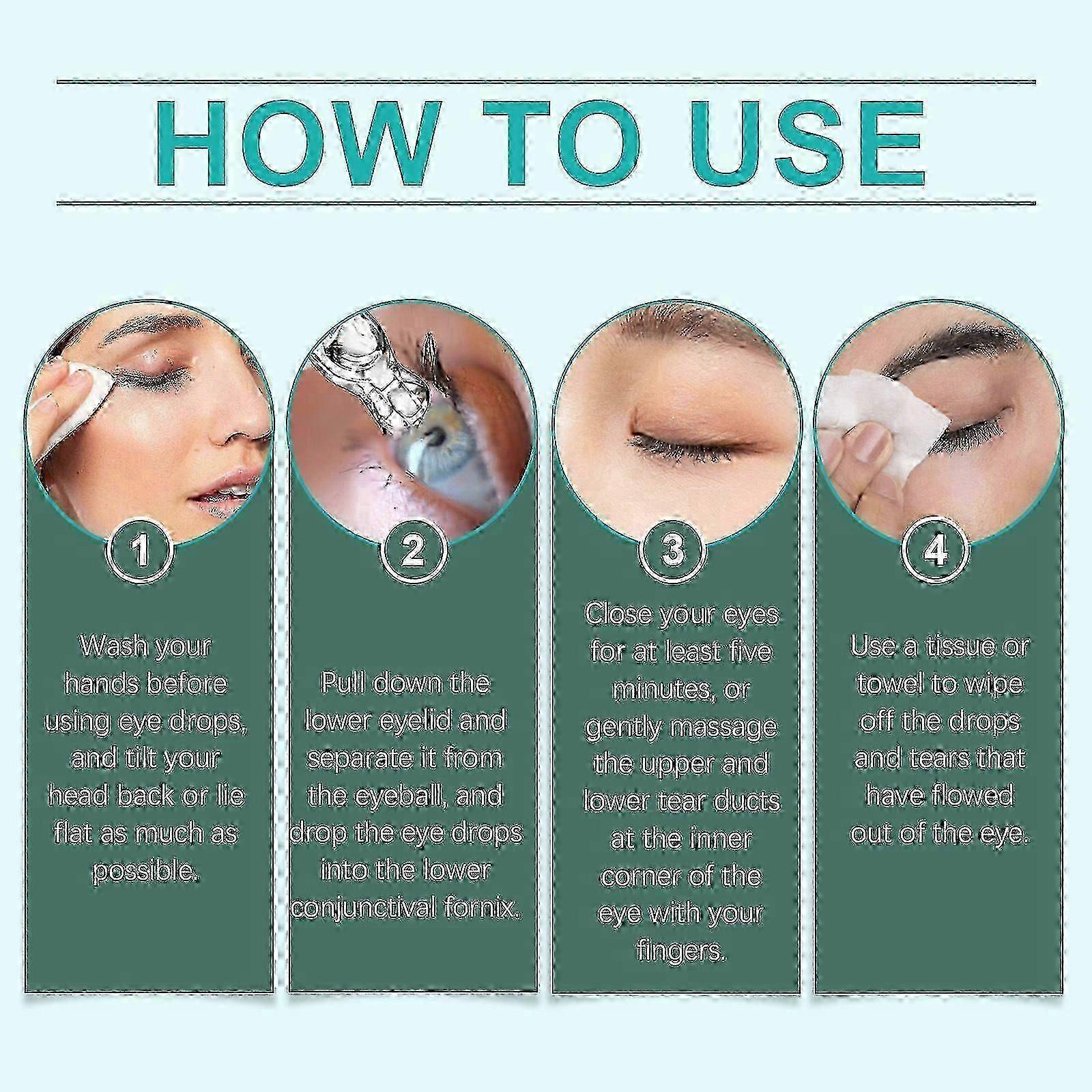 Sérum Nano Eye Drops 1 à 3x pour les yeux secs et flous, solution ...