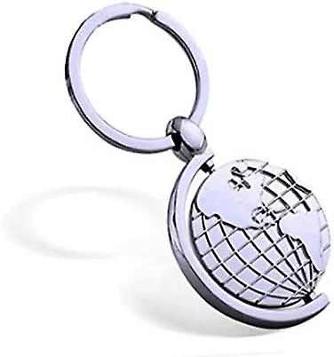 Keyring Rotating World Map Keychain Globe Earth Pendant Key Chain ...