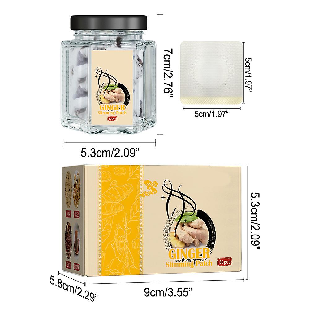 30 Pcs Detox Slimming Belly Pellet Natural Chinese Herbal Belly Sticker ...