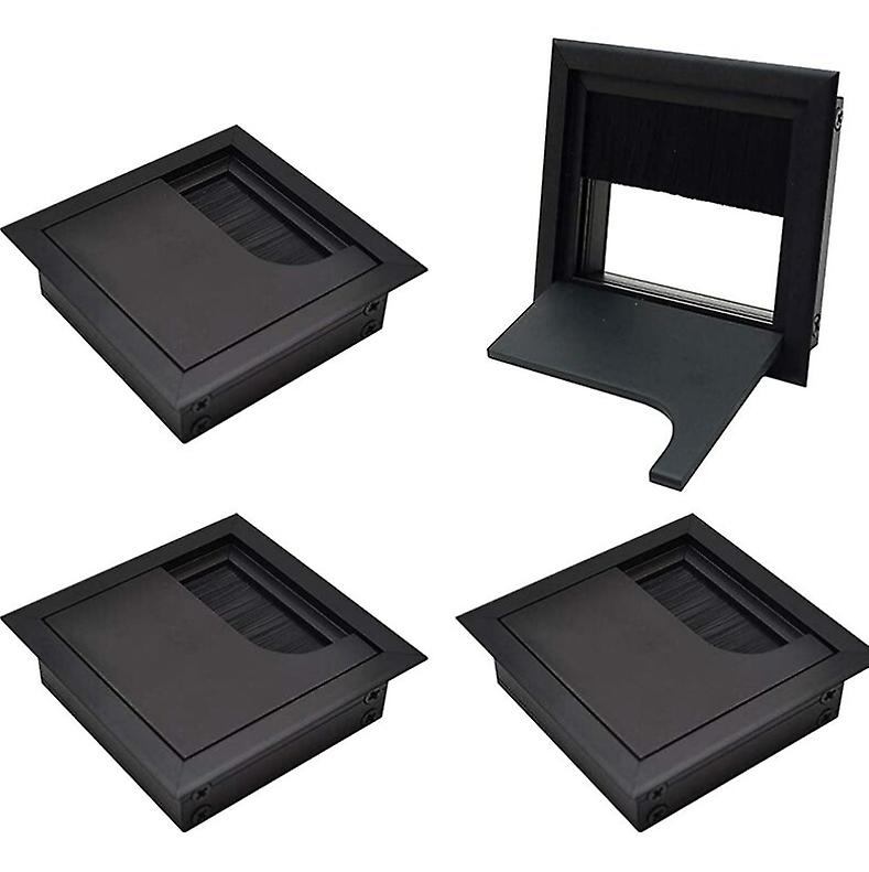 Square Cable Cover 80x 80mm for Recessing on Office Table Cable ...