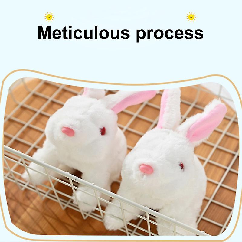 Electric Bunny Toy with Sound Light Adorable Appearance Automatic ...