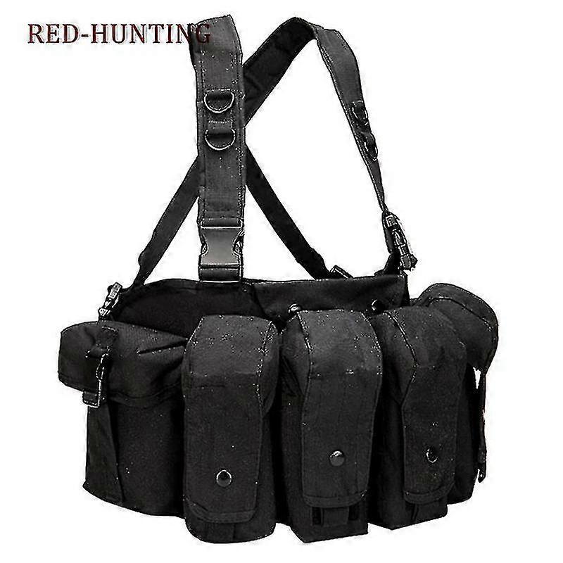 Outdoor Hunting Vest Tactical Chest Rig Pouch Magazine Holder Bag ...