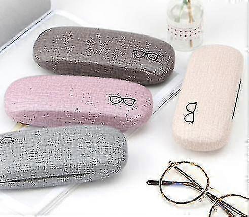 4pack Shell Eyeglasses Case Protector Linen Fabrics Glasses Case ...